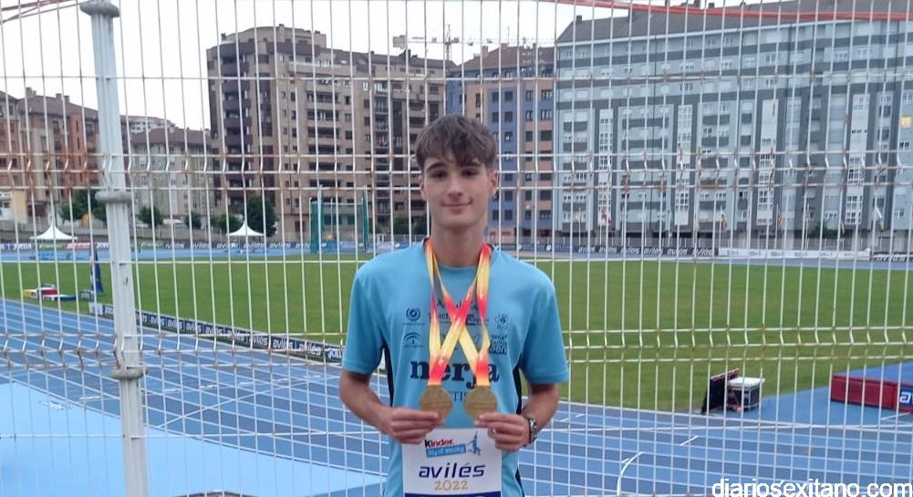 El atleta de La Herradura Alejandro Cortés López , doble campeón de ...