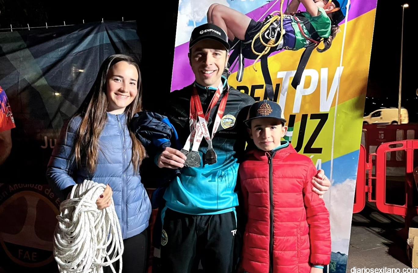 El espeleólogo de Almuñécar Juanjo Rivas, sumó tres medallas de plata en el 14 Open Andaluz ...